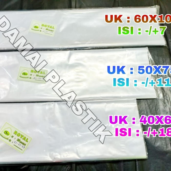 PLASTIK KANTONG BESAR LAUNDRY PP BENING 40X60 50X75 60X100 LOUNDRY - 45X65, PLASTIK PP