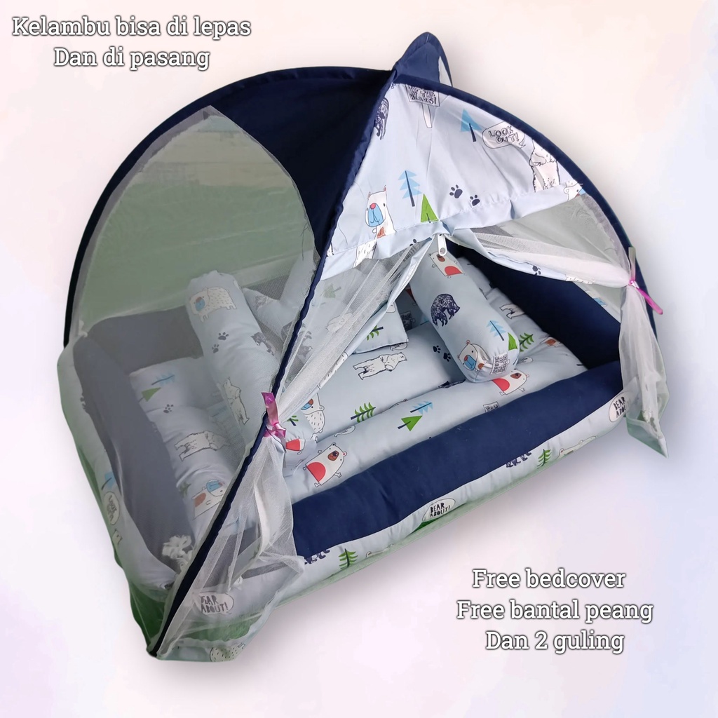 1 SET KASUR BAYI KELAMBU FREE BEDCOVER | KASUR BAYI | MATRASS BABY ...