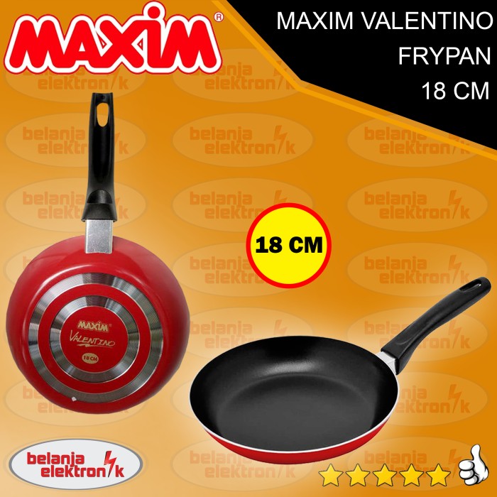MAXIM VALENTINO FRY PAN WAJAN TEFLON 18 CM