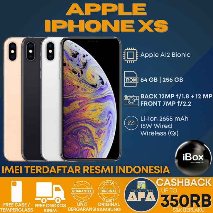 (IBOX) Apple iPhone X | XR | XS MAX 256GB 128GB 64GB Fullset Garansi ...