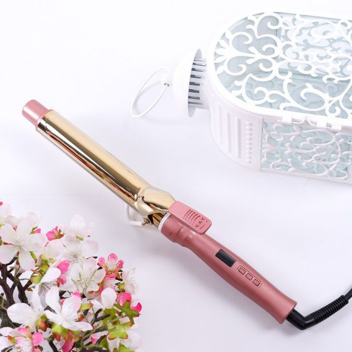 Koryu Nikko Curly Pink Hair Curler Curling Iron Catok Keriting