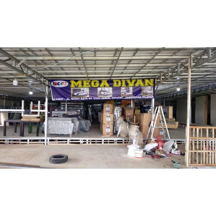 Divan/Difan Kasur Sandaran Full Kotak Tanpa Kasur