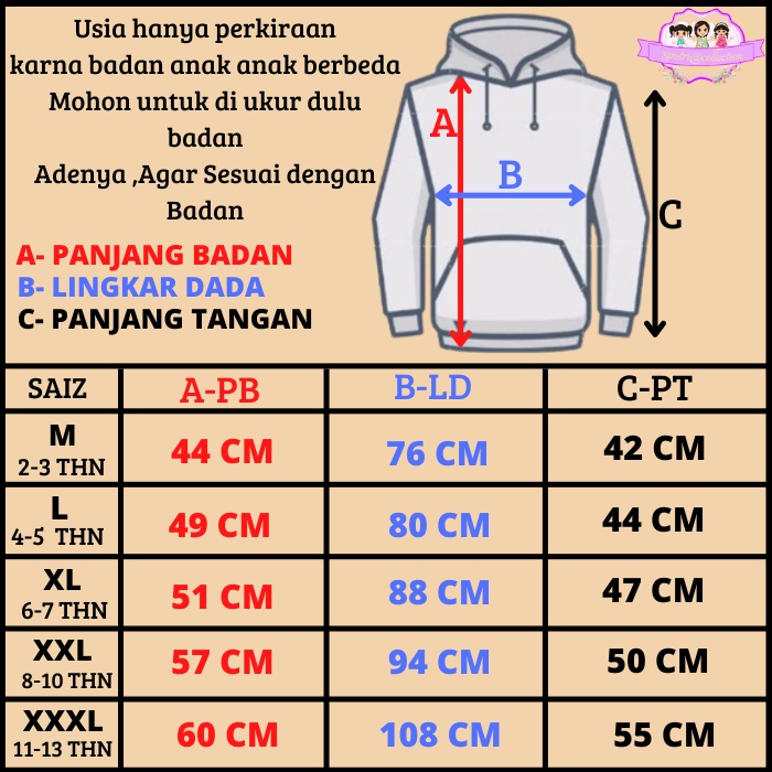 PROMO HOODIE ANAK LAKI LAKI PEREMPUAN/HODIE ERIGO ANAK USIA 2-14 TAHUN ...