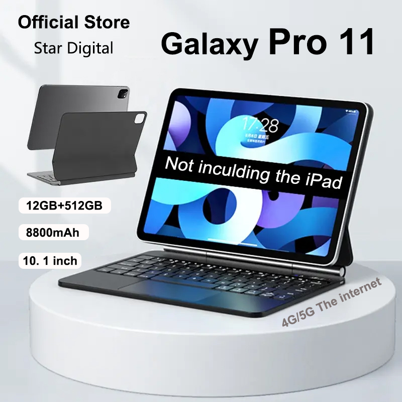 TABLET 5G BARU GALAXY PRO11 10.1INCH RAM 12GB+512GB ROM ANDROID SIM+WIFI