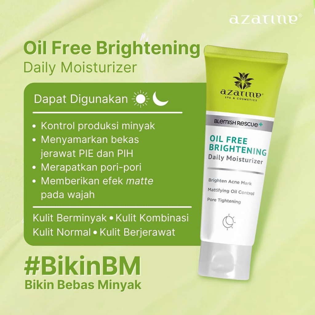 AZARINE OIL FREE BRIGHTENING DAILY MOISTURIZER 40ML - ANTI ACNE