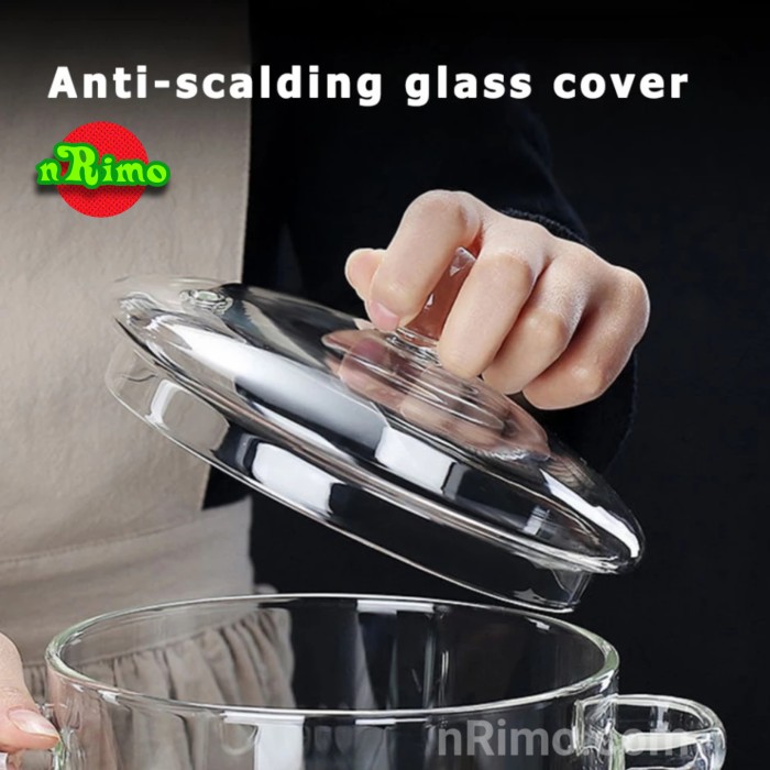 PANCI KACA TAHAN API TRANSPARAN MASAK AIR MIE SERBAGUNA GLASS SOUP POT ...