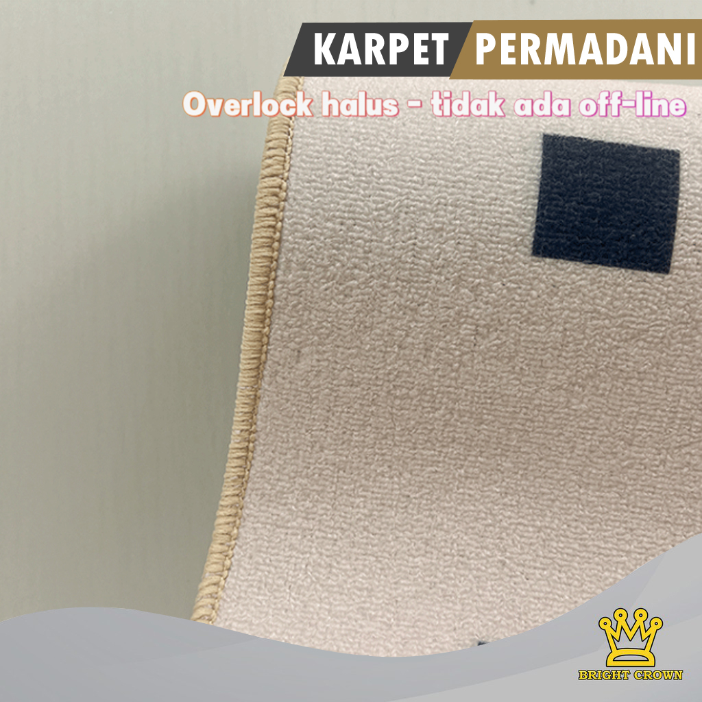BRIGHT CROWN KARPET LANTAI EROPA PREMIUM 100X160CM GAYA EROPA BAHAN ...