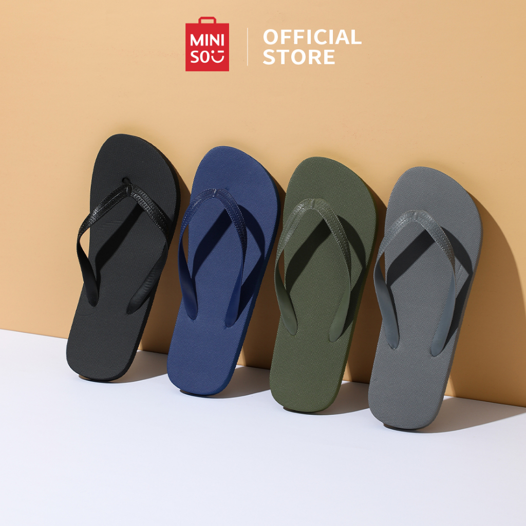 MINISO FLIP-FLOPS SANDAL JEPIT PRIA DAN WANITA SANGAT LEMBUT SENDAL ...