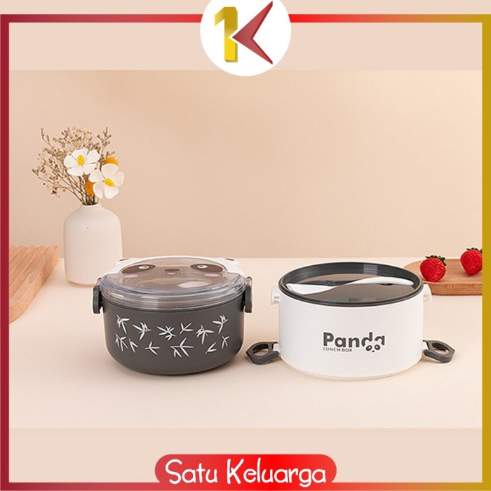 KOTAK MAKAN SK-C690 TEMPAT MAKAN LUNCH BOX SET BULAT 2 TINGKAT MOTIF ...