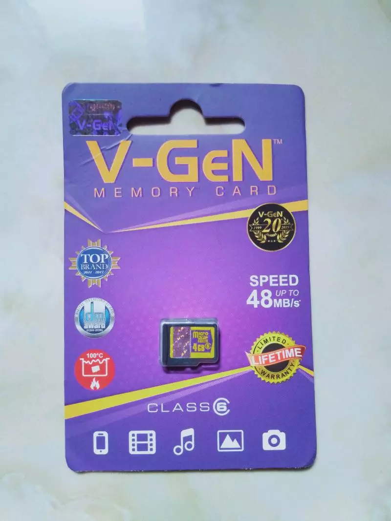 Memory V-GEN 4GB 8GB 16GB 32GB 64GB CLASS 6 speed upto 48Mbps ORIGINAL