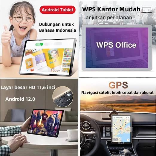 TABLET PC GALAXY K960 BARU 12GB + 512GB ANDROID 11.6 INCI LAYAR FULL ...
