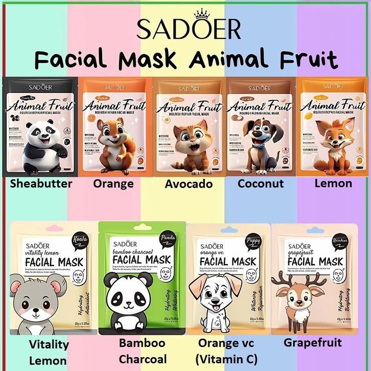 NATURAL SKIN CARE MASK MASKER SHEET ROREC MASK SHEET MASKER KECANTIKAN ...