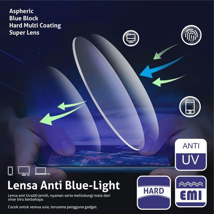 Kacamata Baca Plus Colore.In Progresif Anti Blueray Tr-90 Sport Ky1119 - Black Red, Normal