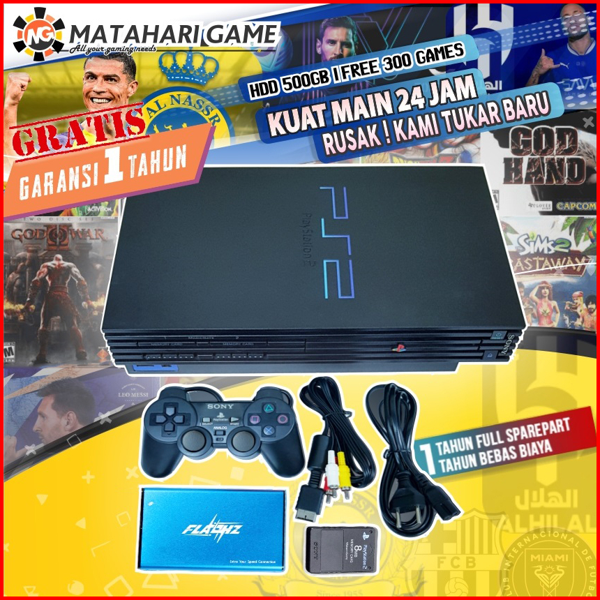 Ps2 Sony Fat Hdd 500gb 320gb 250gb - Gratis Garansi 1tahun