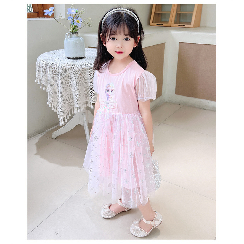 [PRINCESS KESLI] 1-9 Tahun Dress Frozen Pita Anak Perempuan katun kids ...