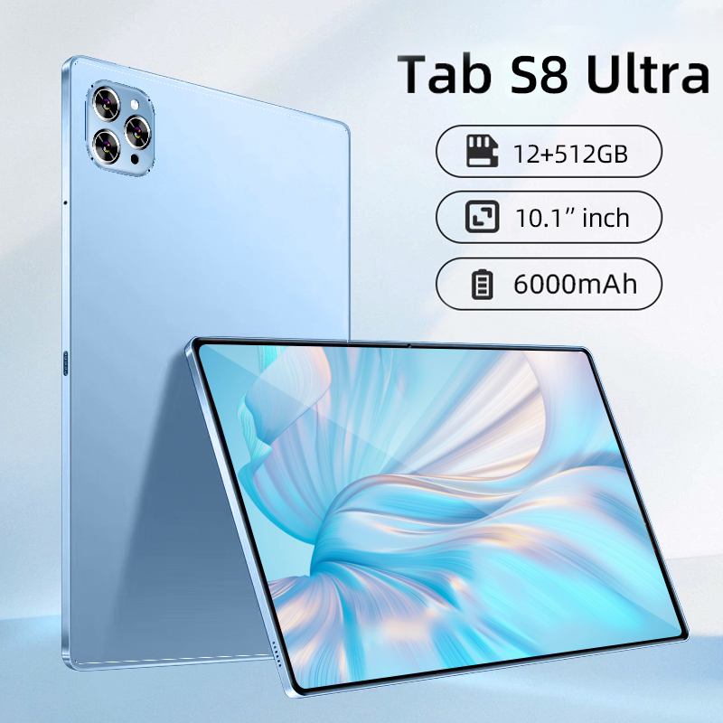 TABLET PC BARU TAB S8 S8+ 12GB + 512GB ANDROID 8 INCH LAYAR FULL SCREEN LAYAR BESAR WIFI 5G DUAL SIM