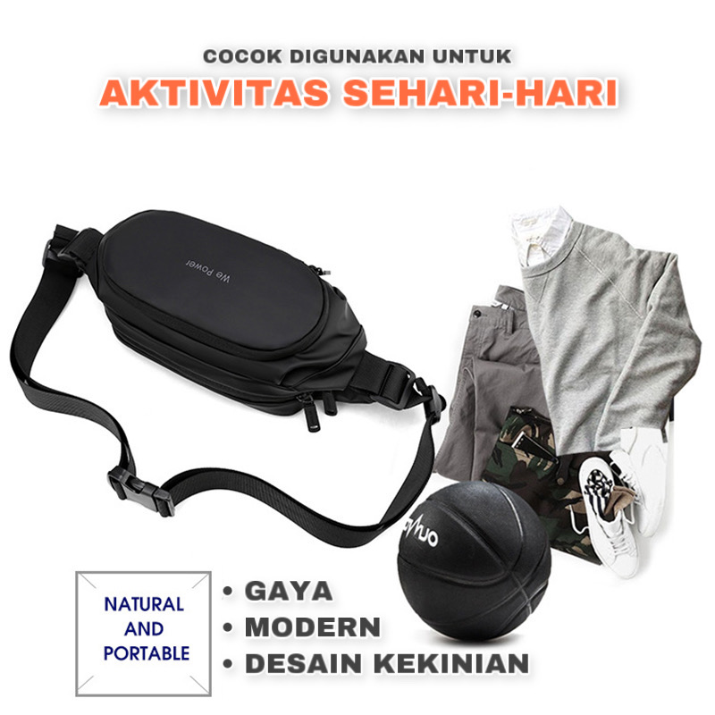 Freeknight Tas Selempang Pria Waistbag Crossbody Outdoor Tas Pinggang Olahraga Import Casual TS225