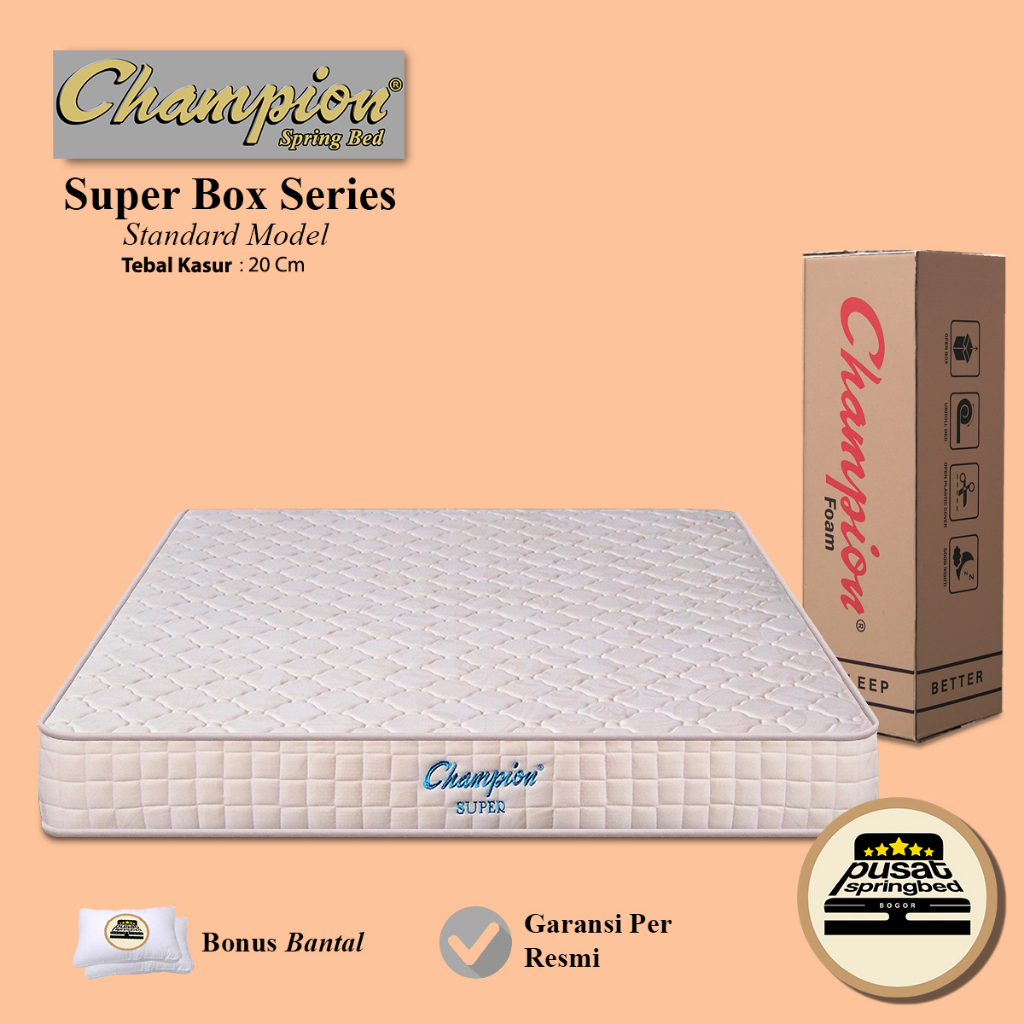 KASUR BUSA IN A BOX - CHAMPION STANDARD FOAM SERIES - MATTRESS IN A BOX