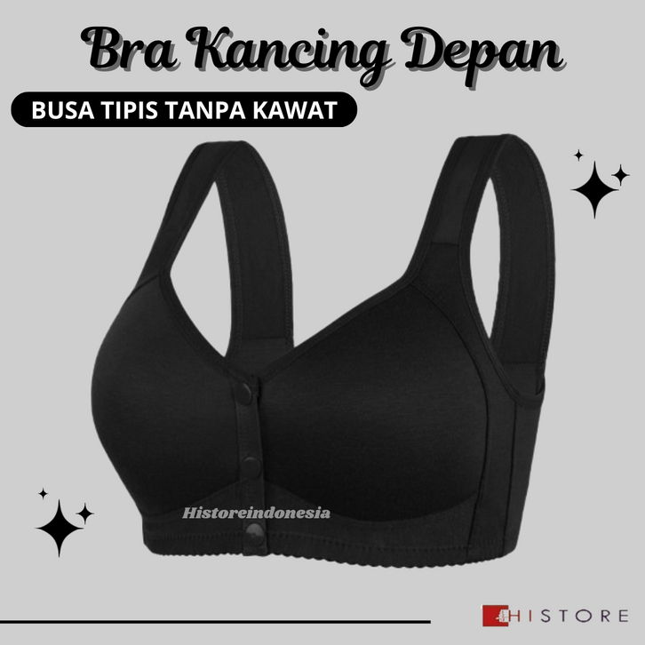 Bra Wanita Seamless Push Up Kancing Depan Busa Tipis Lembut dan Nyaman ...