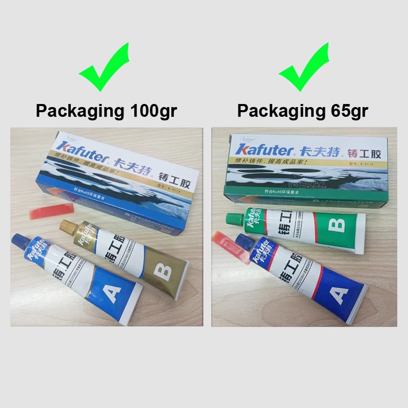 LEM AB EPOXY KUAT PENAMBAL BESI STEEL METAL RADIATOR ANTI BOCOR METAL ...
