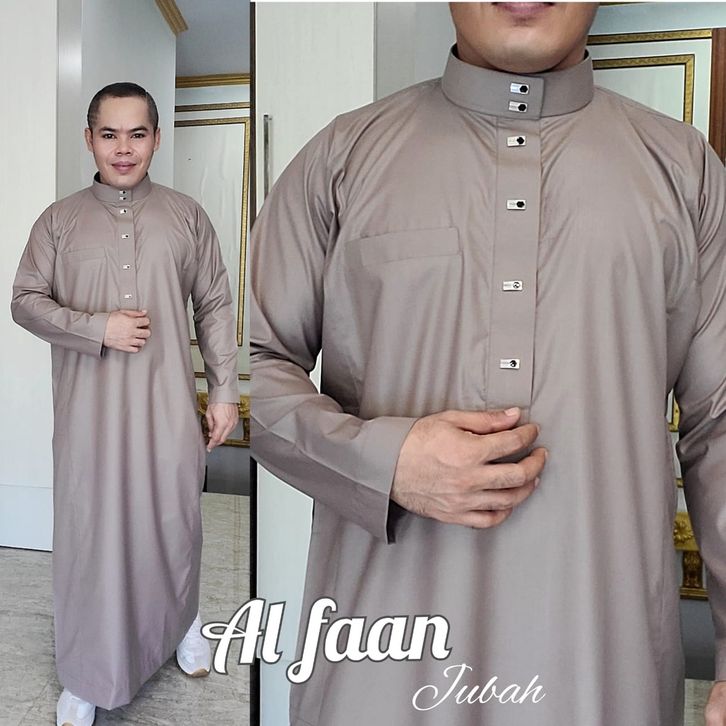 Baju Jubah Pria Gamis Pria Jubah Muslim Gamis Pria Al faan jubah saudi ...