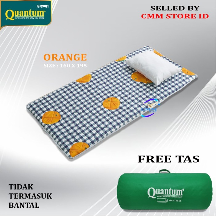 KASUR LIPAT QUANTUM / KASUR GULUNG MOTIF 100CM X 195CM X 6CM ORIGINAL ...