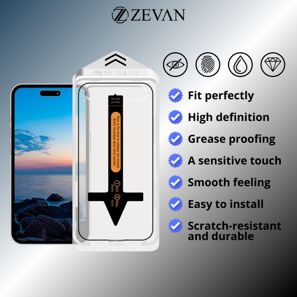 ANTI GORES HP- ZEVAN TEMPERED GLASS SCREEN PROTECTOR FOR IPHONE X/XS/XR ...