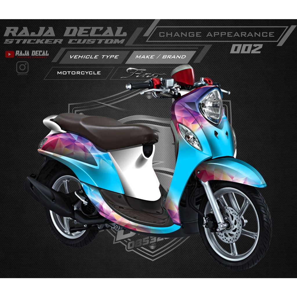 DECAL STICKER YAMAHA FINO FULLBODY_STIKER DEKAL YAMAHA FINO DISAIN ...