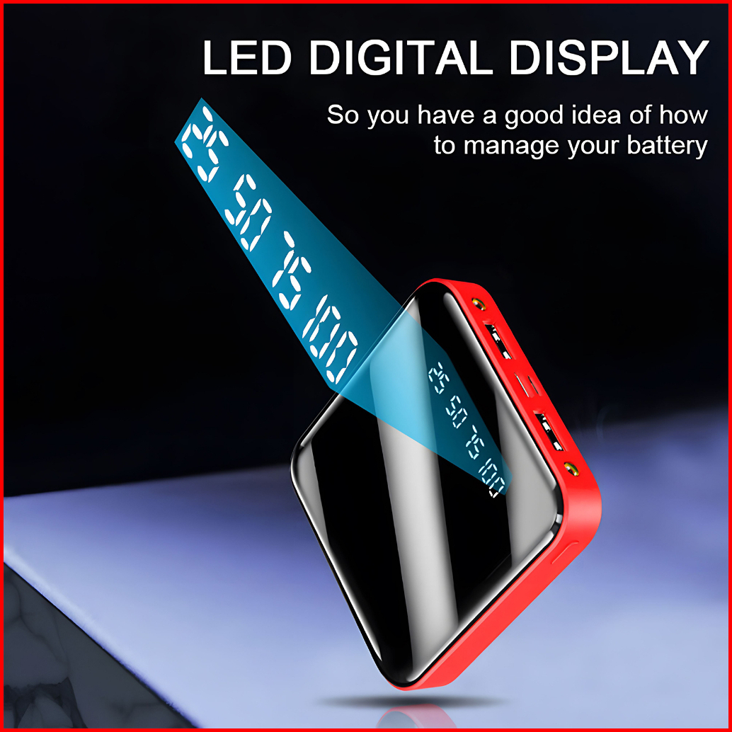 Puning Powerbank 20000mah Mini Digital Display Fast Charging