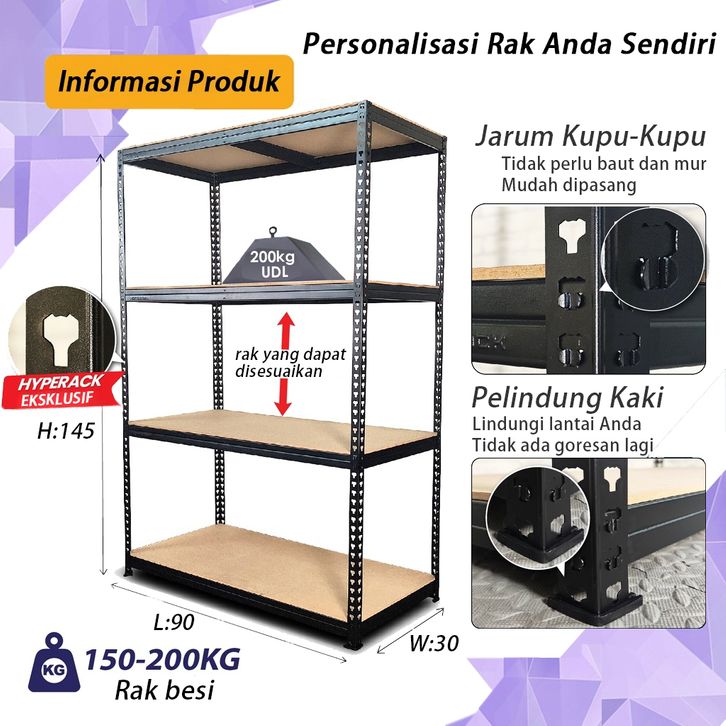 Promo Pocket Dragon Rak susun serbaguna Rak besi Rak susun besi Rak ...