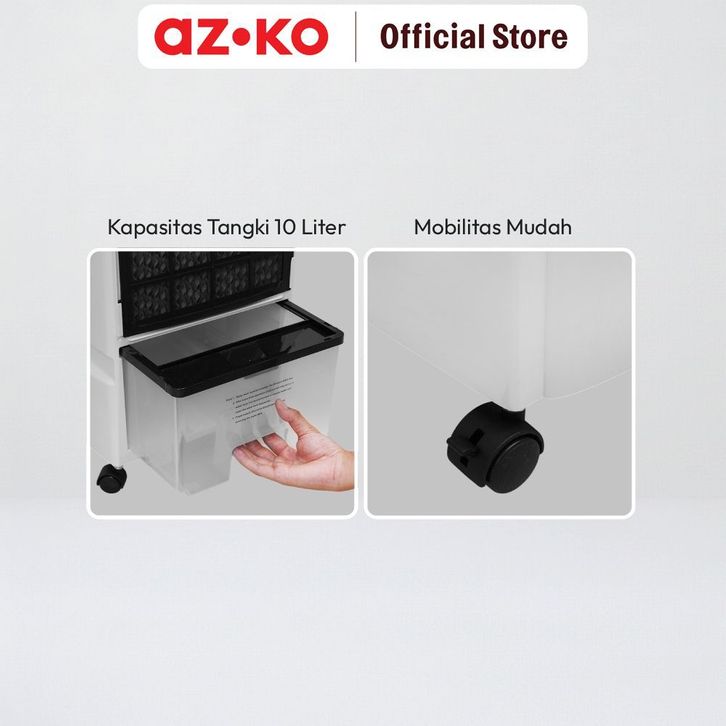 air cooler dingin terbaik AZKO Apa 10 ltr Air Cooler 1200cmh - Putih ...