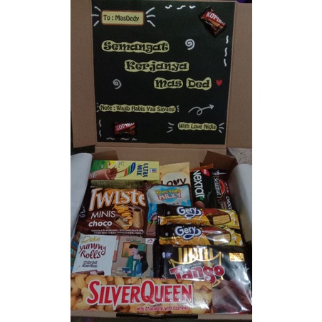 HAMPERS SNACK BOX ULANG TAHUN / WISUDA / ANNIVERSARY/ PAKET COKLAT