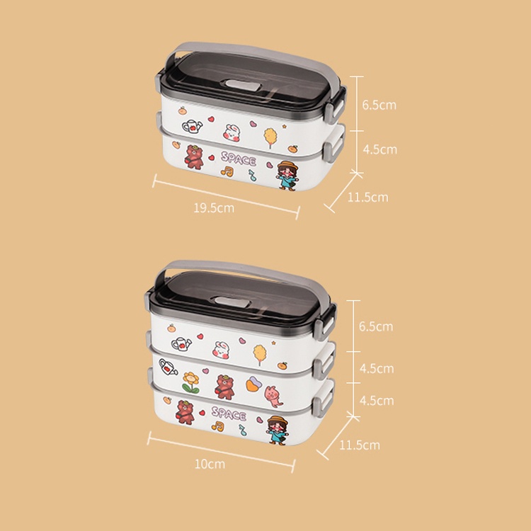 ES KOTAK MAKAN TAHAN SUHU TEMPAT MAKAN LUNCH BOX ANTI KARAT WARNA PUTIH ...