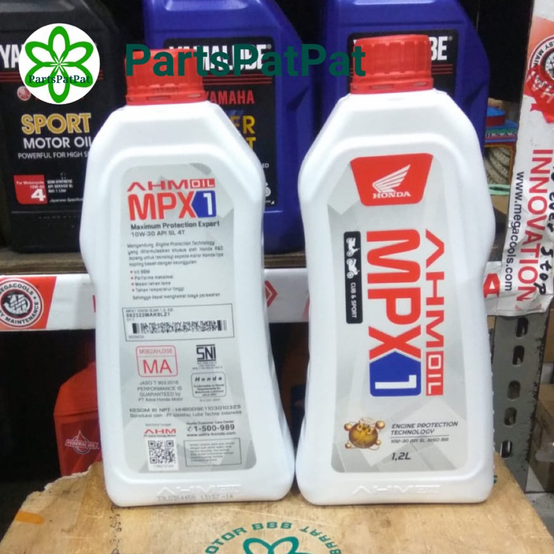 OLI OIL MESIN MOTOR AHM OIL MPX 1 MPX-1 800ML 08LT 1000ML 1LT 1200ML 1 ...