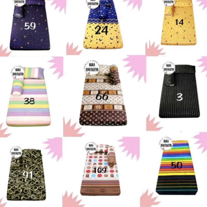 SARUNG KASUR BUSA / SPRING BED ( SPREI MODEL RESLETING ) SARUNG KASUR ...