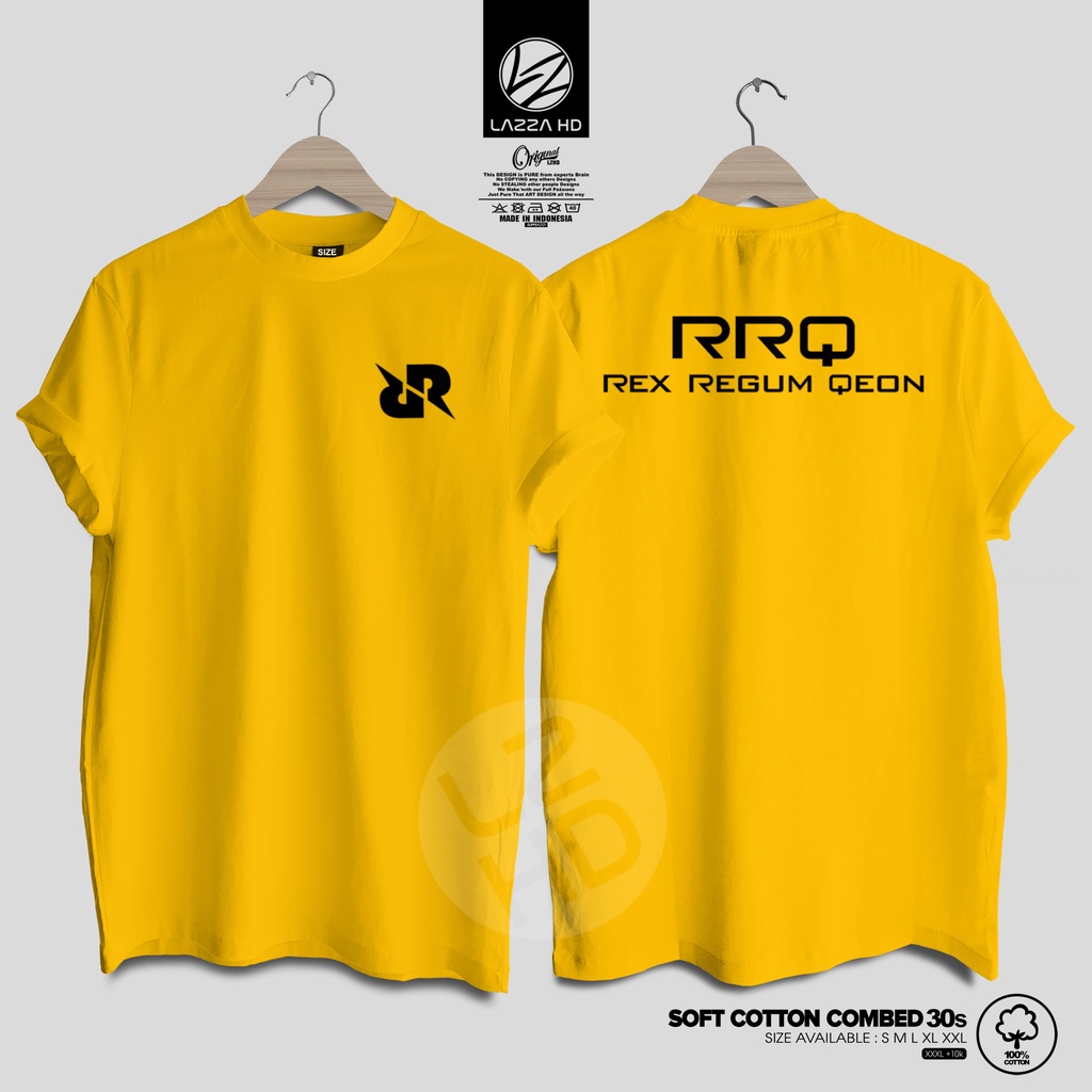 KAOS BAJU DISTRO GAME RRQ REX REGUM QEON V3 TERLARIS