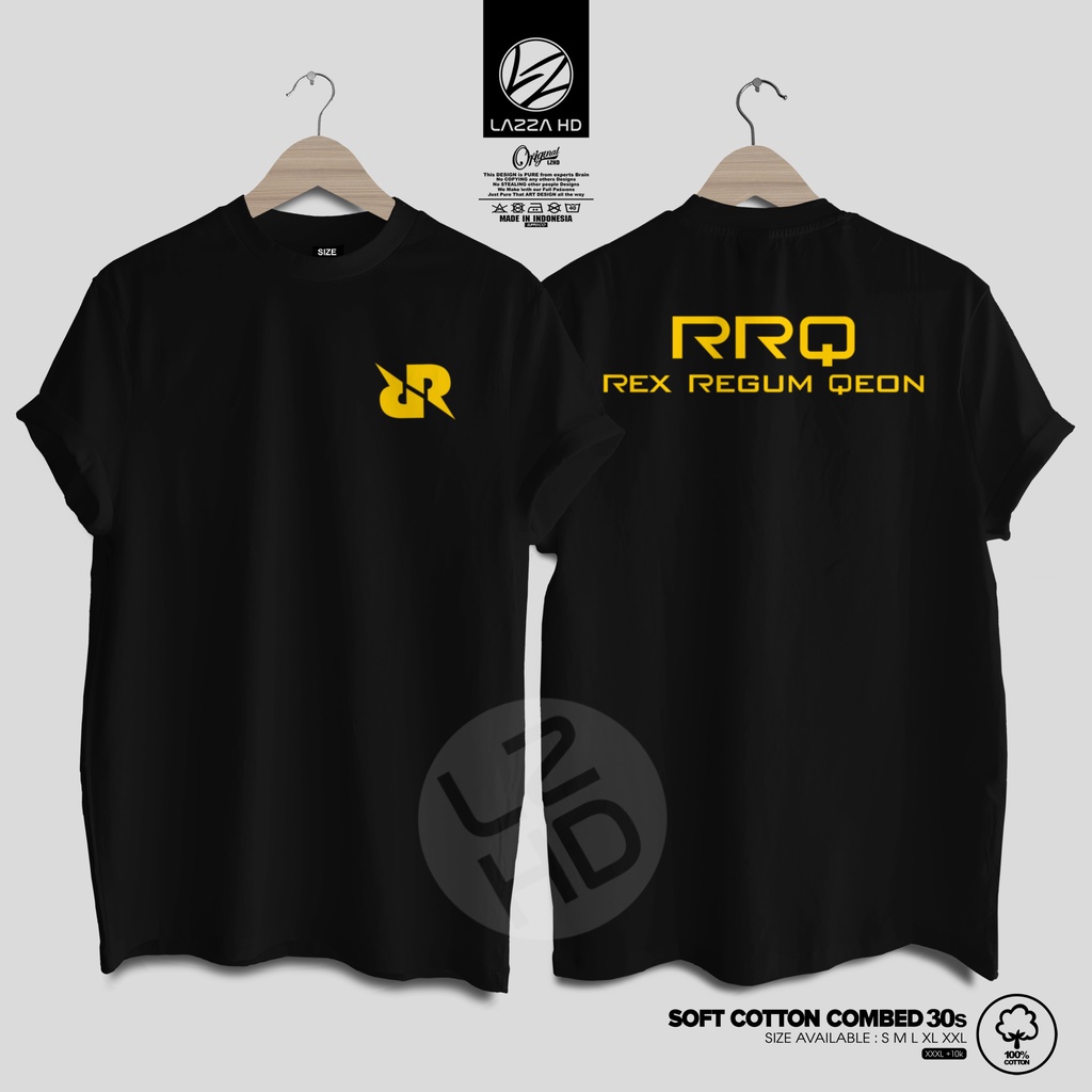 KAOS BAJU DISTRO GAME RRQ REX REGUM QEON V3 TERLARIS