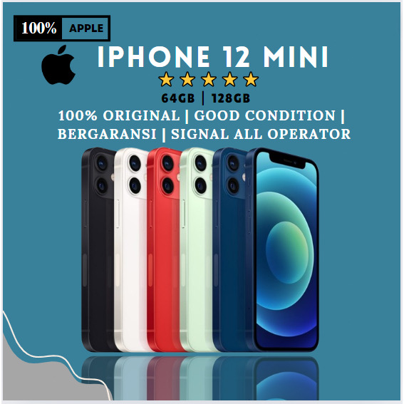 iphone 12 MINI 256GB/128GB/64GB Second BEKAS ORIGINAL | MULUS NORMAL ...