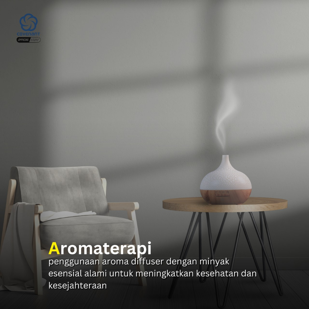 COVENANT HUMDIFIER DIFFUSER 400ML D09 AROMA THERAPHY ESSENSIAL OIL