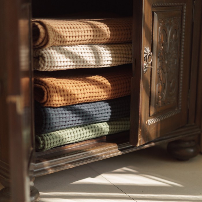 SELIMUT / ORGANIC COTTON BLANKET - 100 PERSEN EGYPTIAN COTTON - TERRACOTTA