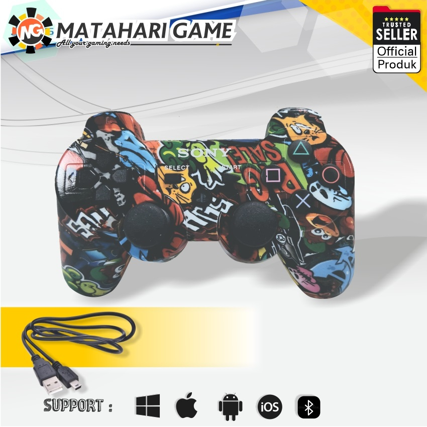 PROMO STIK PS3 / STICK PS3 PLAYSTATION 3 OP FREEGUN EDITION WIRELESS GETAR