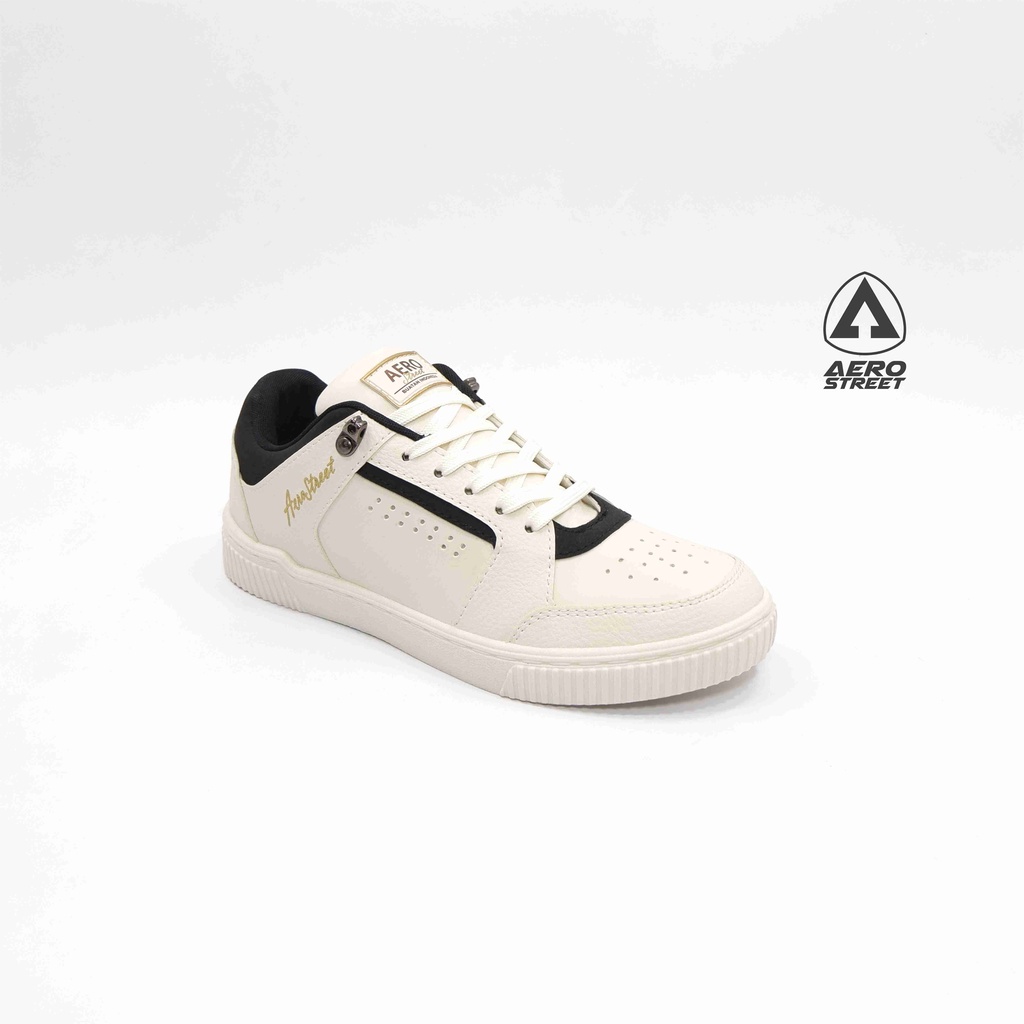Aerostreet 37-44 Classic Natural Natural Hitam - Sepatu Sneakers Casual