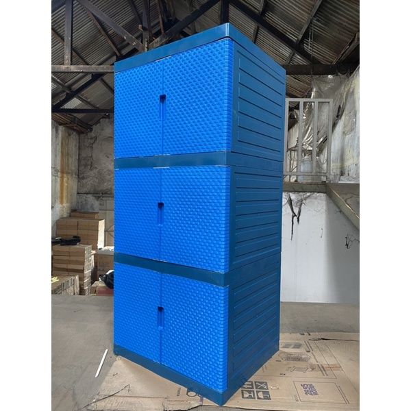 lemari rakit Lemari Pakaian Lemari Plastik Susun Minimalis Serbaguna ...