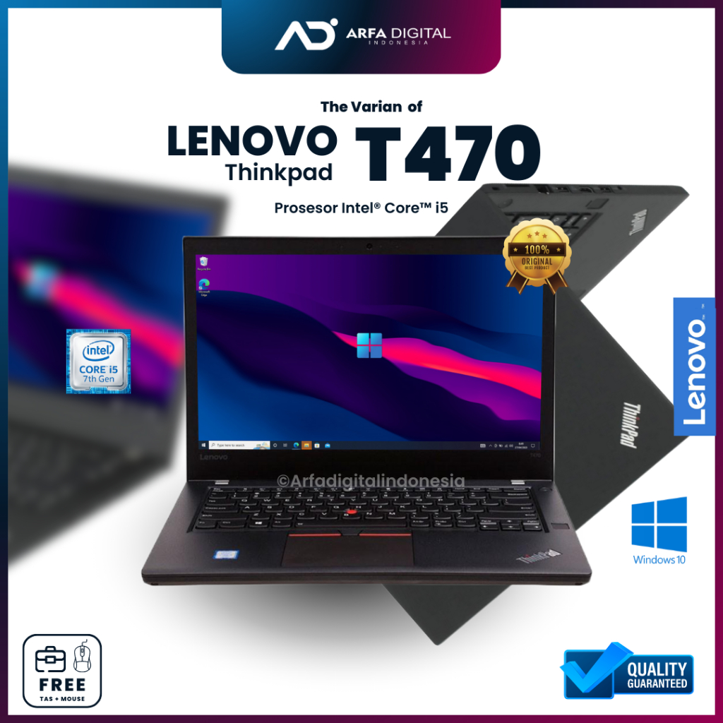 [LEVEL A] Laptop Lenovo Thinkpad T470 Core I5 Gen 6 Ram 8GB SSD 256GB ...