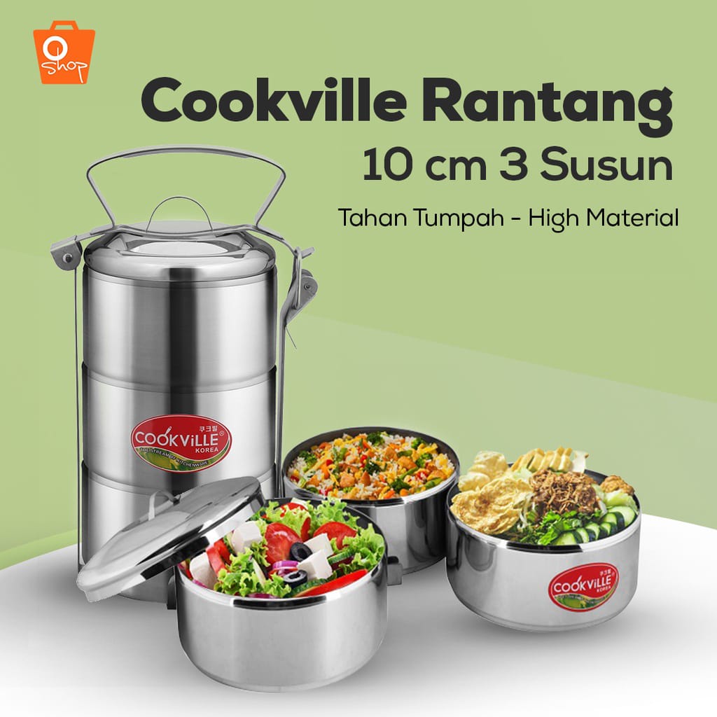 RANTANG SUSUN COOKVILLE PREMIUM STAINLESS STEEL SUS304