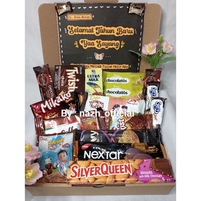 HAMPERS SNACK BOX ULANG TAHUN / WISUDA / ANNIVERSARY/ PAKET COKLAT