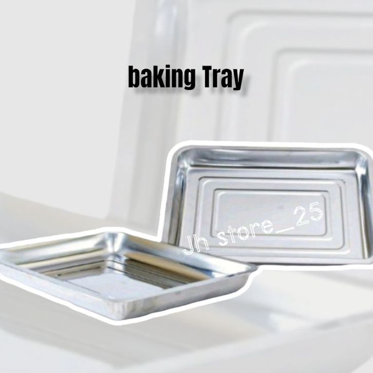 Nampan Stenlis Serbaguna Baking pan/Baking tray/Baki sayur/Baki Makanan ...