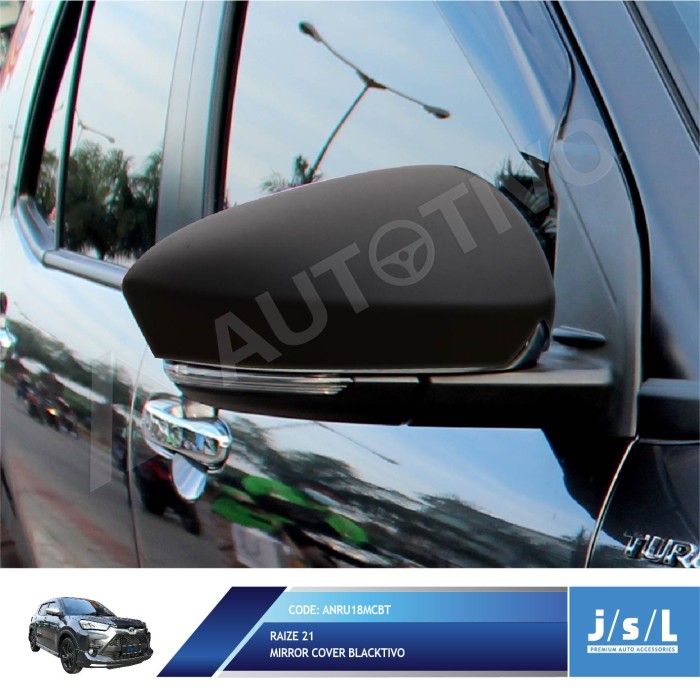 JSL SPION COVER TOYOTA RAIZE 2021 MIRROR COVER BLACKTIVO