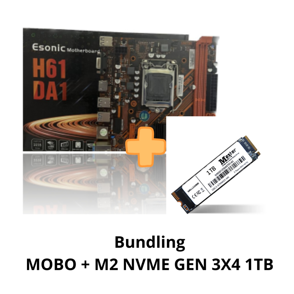 MOTHERBOARD ESONIC H61 FHL & H61 DA1 M.2 NVME / SOCKET LGA 1155