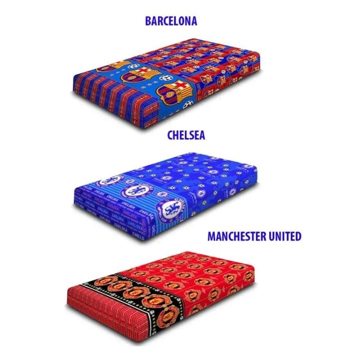 SARUNG KASUR BUSA RESLETING MOTIF BOLA EROPA / SPREI RESLETING UKURAN ...